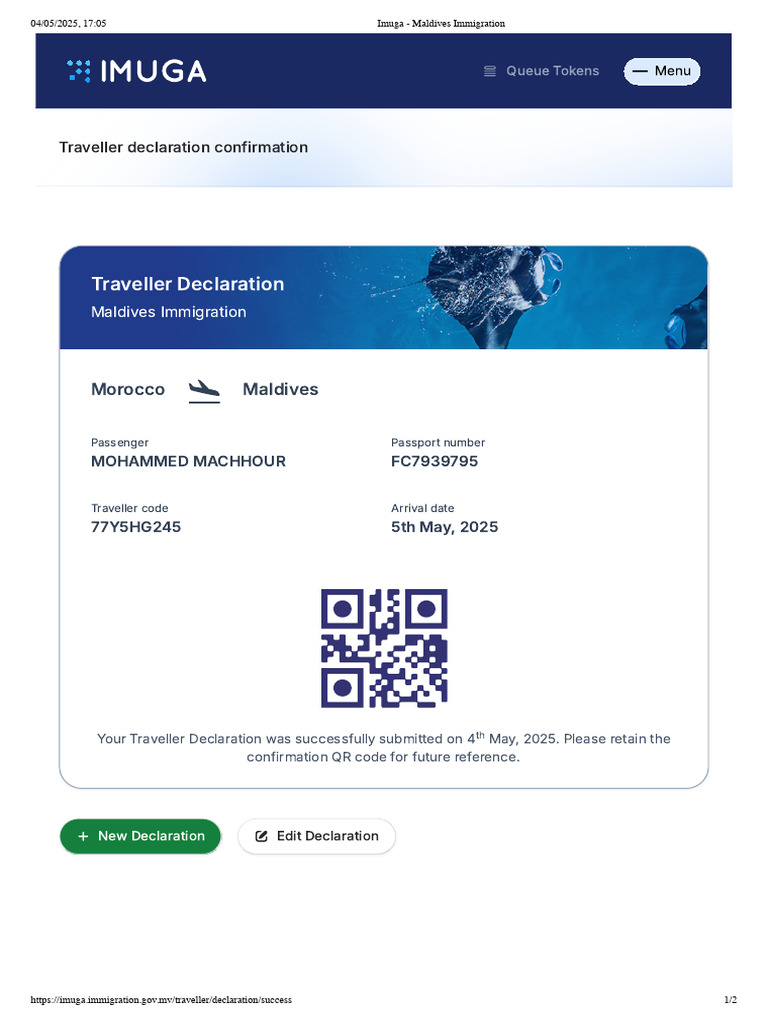 Maldives Immigration | PDF