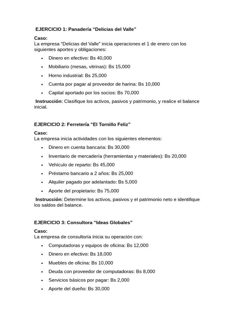 Ejercicio Conta 2 | PDF