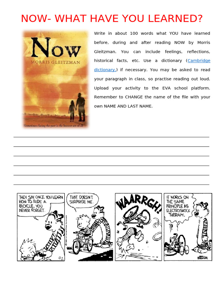 Now - What YOU Have Learned | PDF