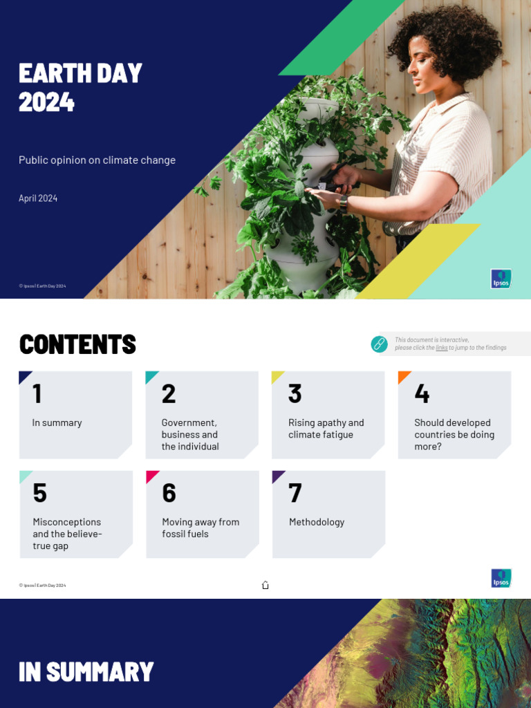 Earth Day 2024 Global Report | PDF | Cost Of Living | Climate Change