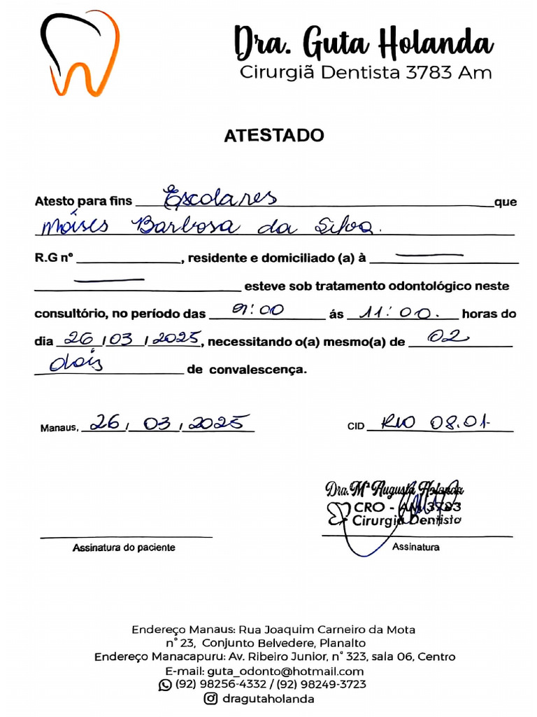 Atestado | PDF