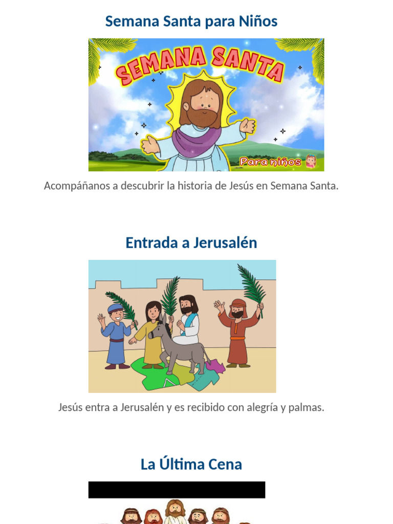 Cuento Semana Santa Animado | PDF