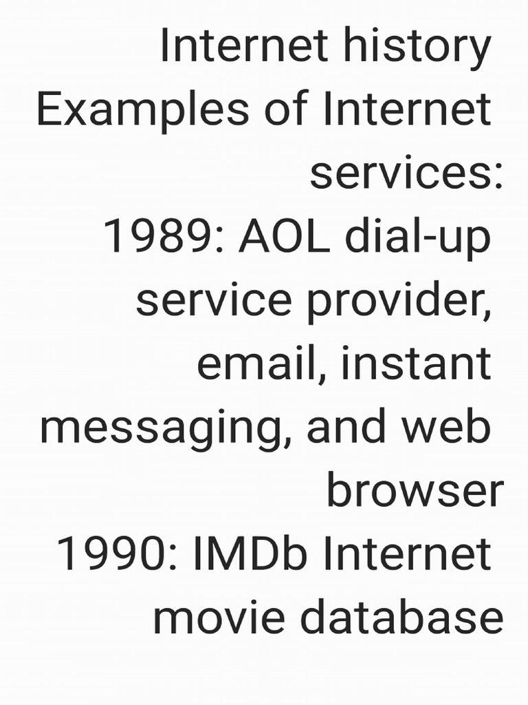 Internet History | PDF