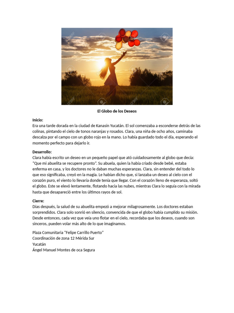 El Globo de Los Deseos | PDF