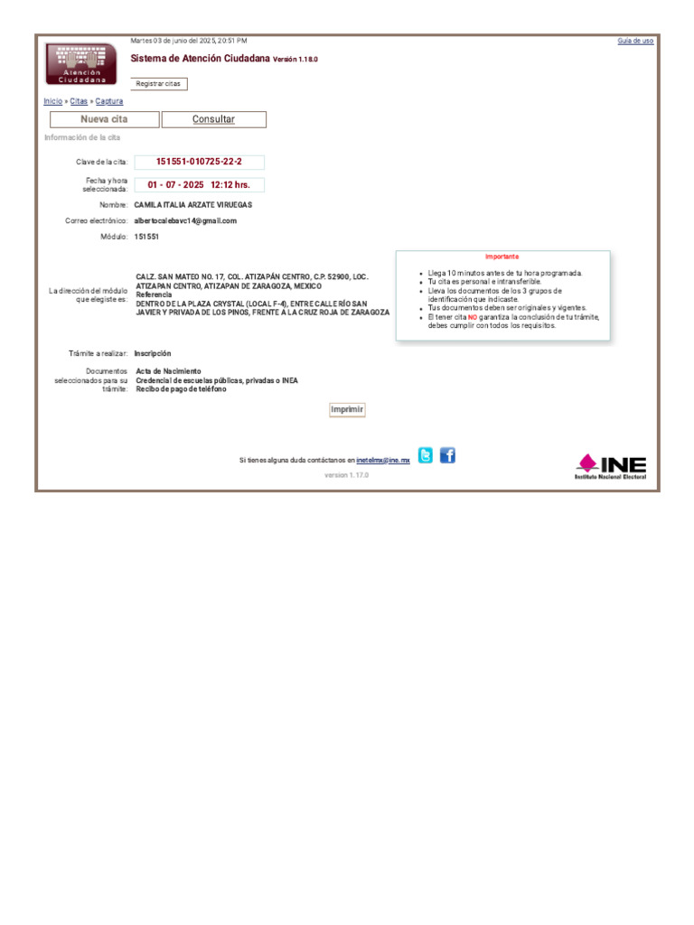 Sistema de Atención Ciudadana Cami | PDF