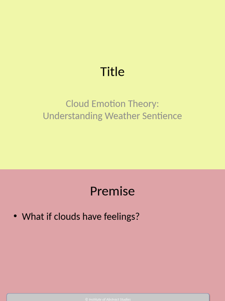 Cloud Emotion Theory Improved | PDF