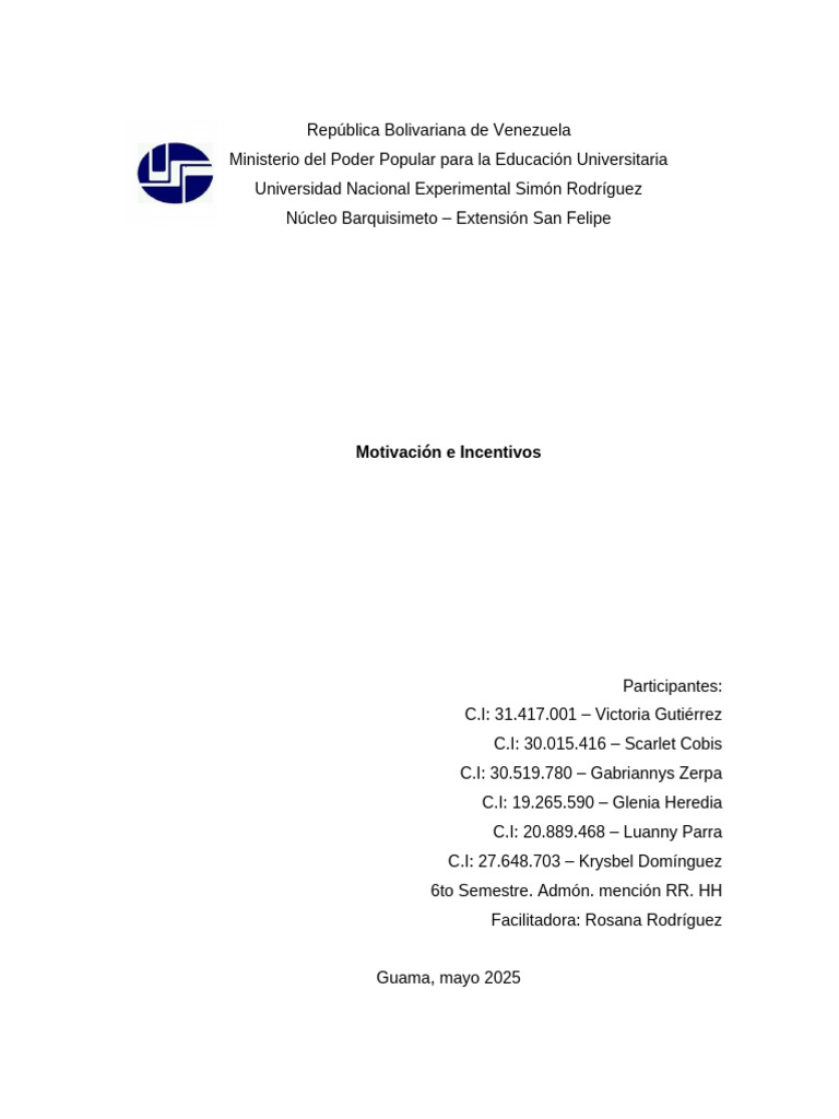 Motivación e Incentivos | PDF | Motivación | Motivacional