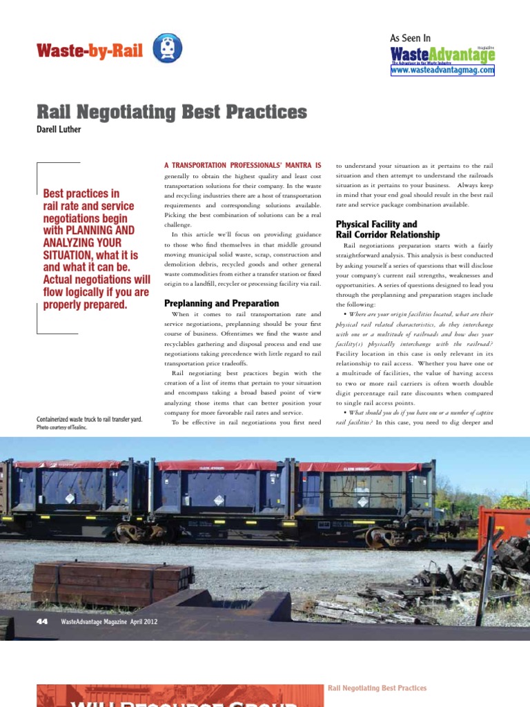 Rail Me Go Ti at Ing | Rail Transport | Negotiation