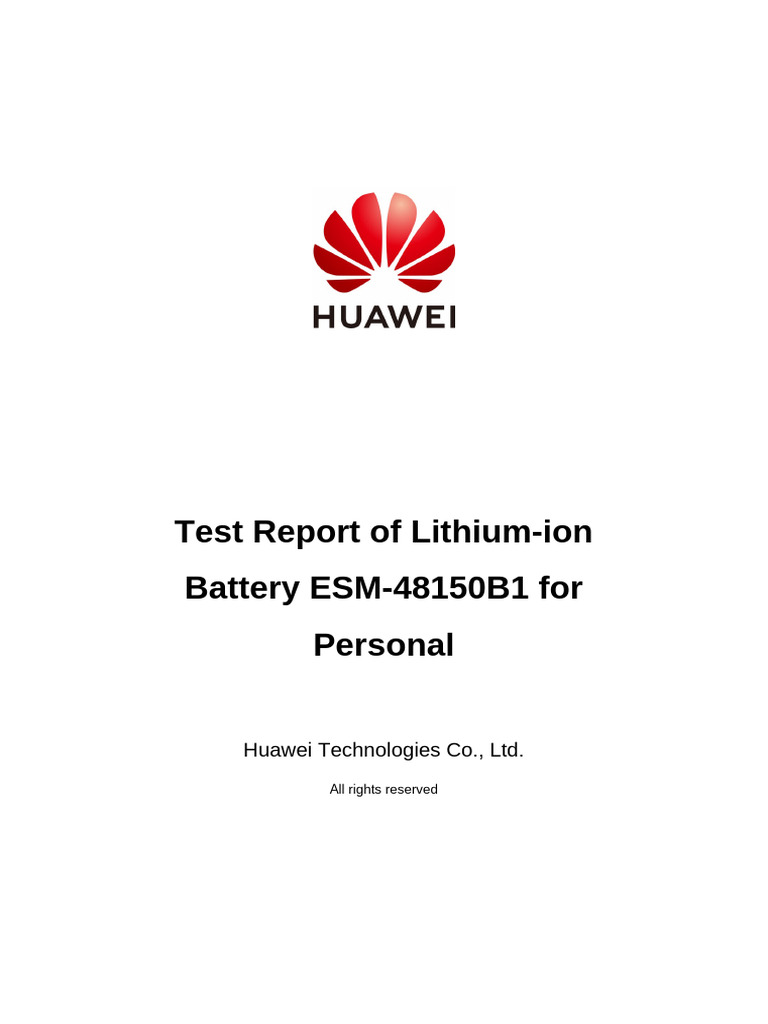 Battery of ESM-48150B1 Test Case for Personal | PDF | Lithium Ion ...