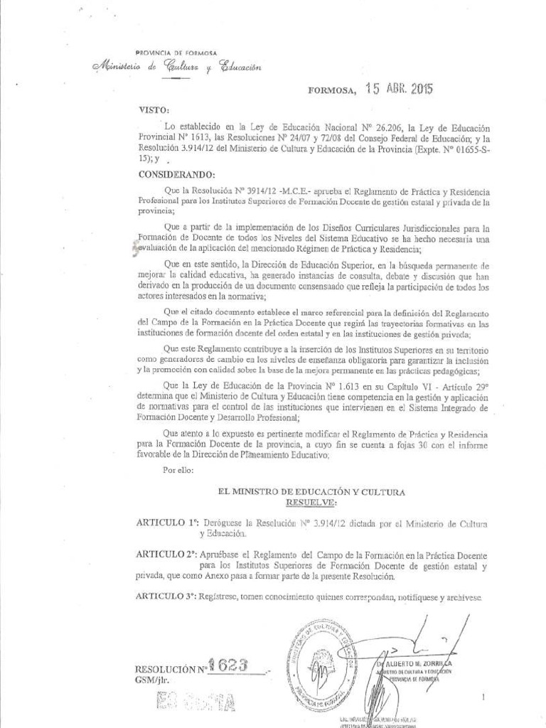 Reglamento de Práctica | PDF