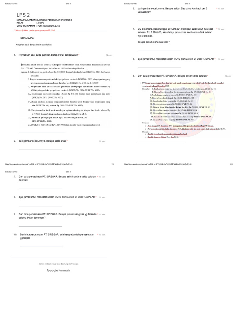 Sas Genap 2024 - 2025-LPS 2 | PDF