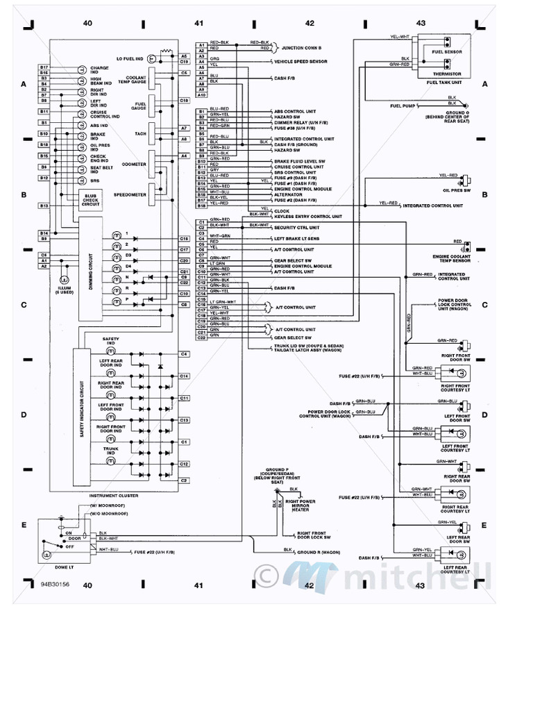 ACCORD 1,5L F22A 1993 VIN Instrument Cluster | PDF