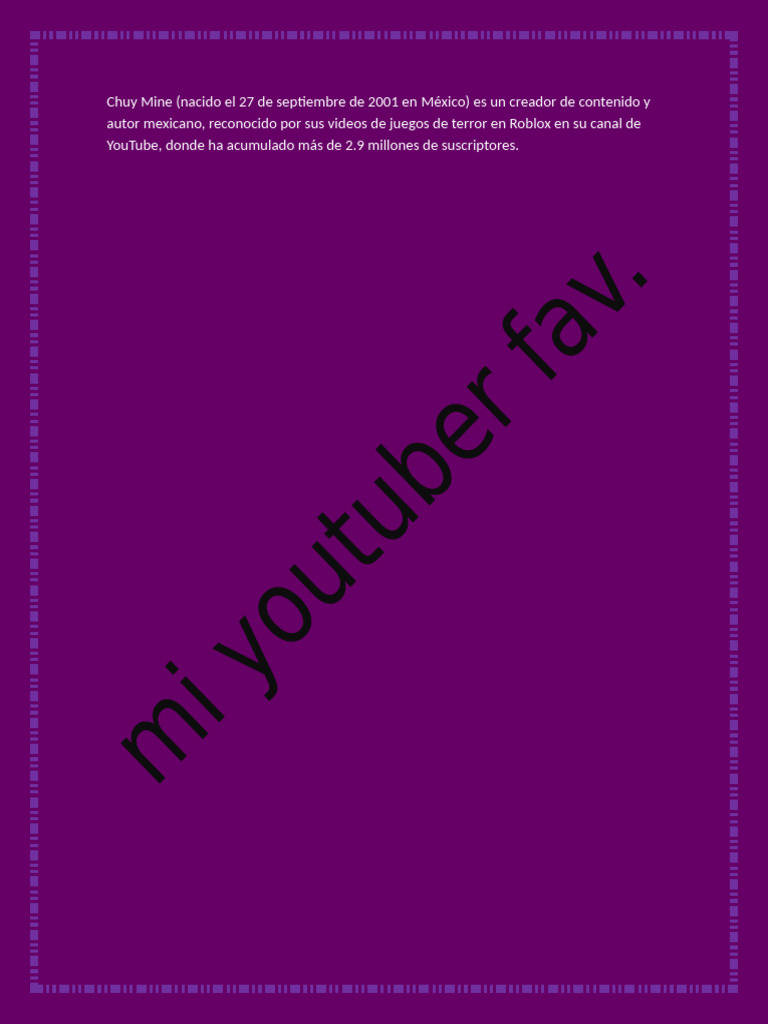Chuy Mine: Creador de Contenido Mexicano | PDF