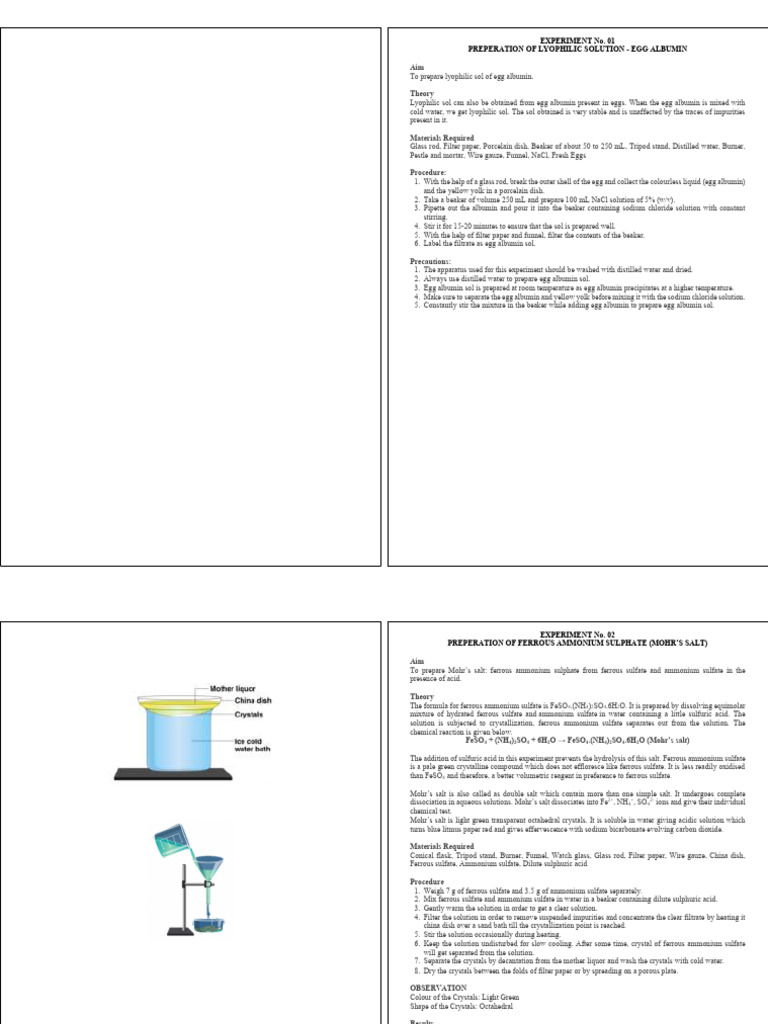 New XII CHEM PRACT 2025 - 26 | PDF | Salt (Chemistry) | Aldehyde