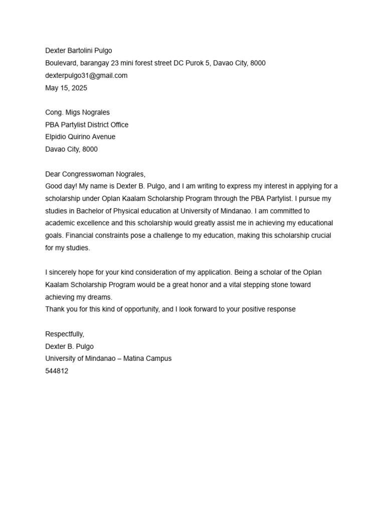 Dexter Bartolini Pulgo | PDF