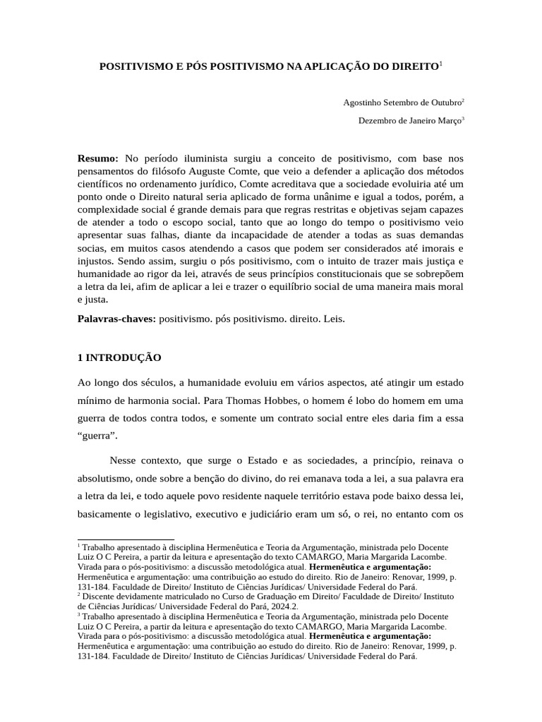 Modelo Resumo Expandido | PDF | Positivismo | Science