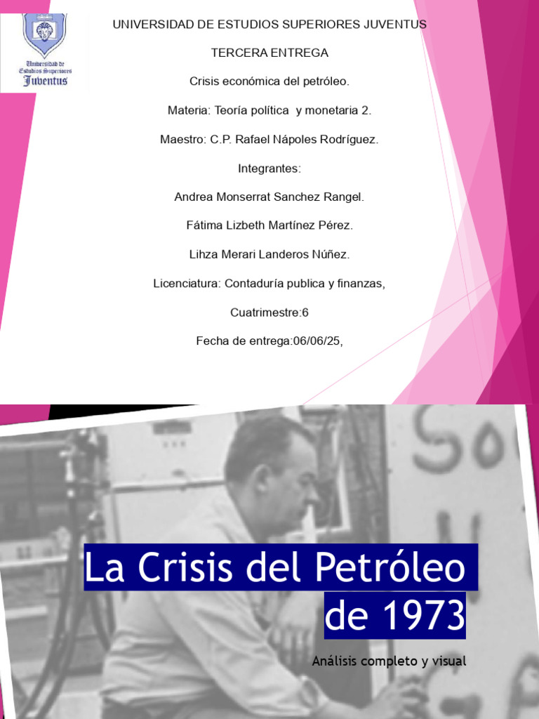 Crisis del Petróleo de 1973: Análisis | PDF | Crisis petrolera de 1973 ...