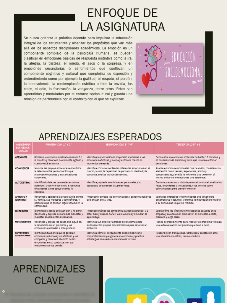 Educacion Socioemocional | PDF | Las emociones | Aprendizaje