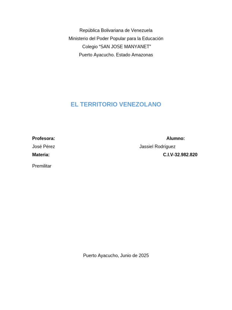 Jassiel 4to Año Premilitar | PDF