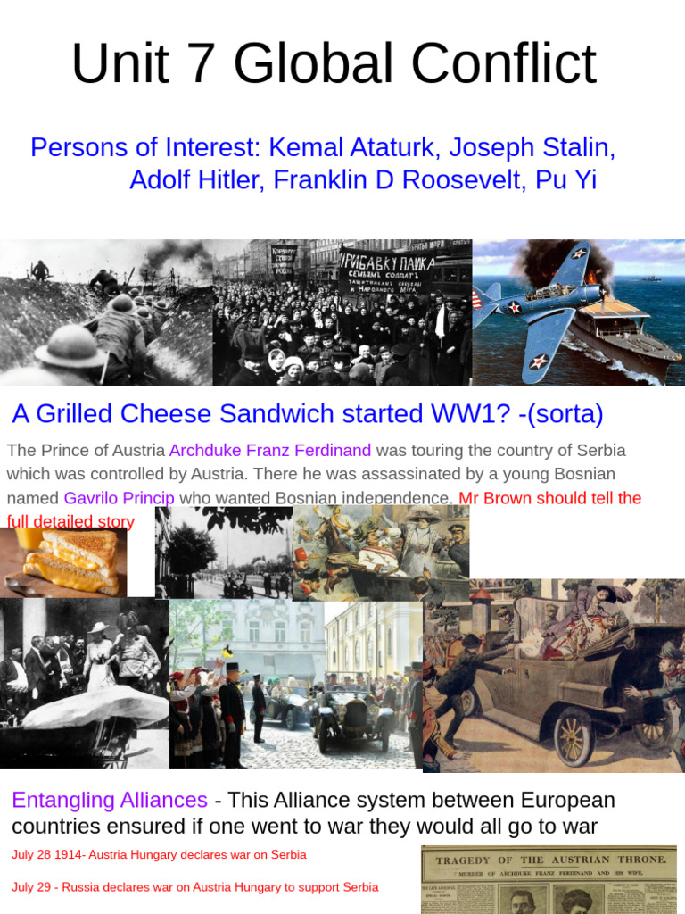 Unit 7 Global Conflict | PDF | Trench Warfare | Nazi Germany