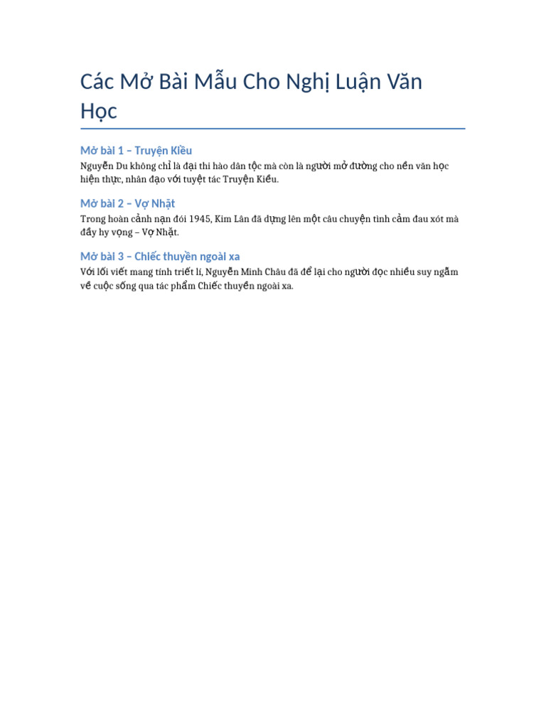 Mo Bai Nghi Luan | PDF