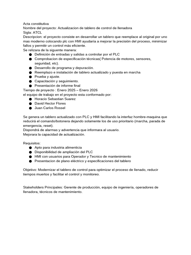 TP Desarrollo de Proyecto | PDF | Controlador lógico programable | Informática