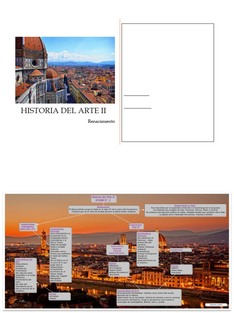Parcial de Historia Del Arte II - Unidad #1 - Renacimiento - Accoroni ...