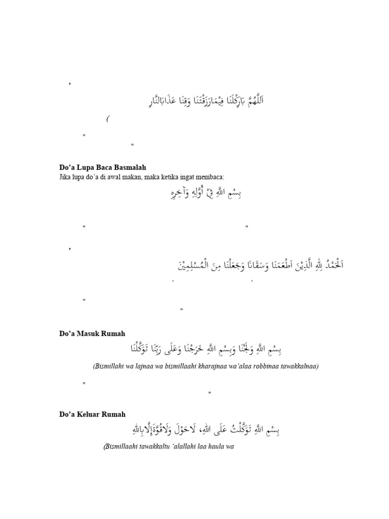 Doa Harian | PDF