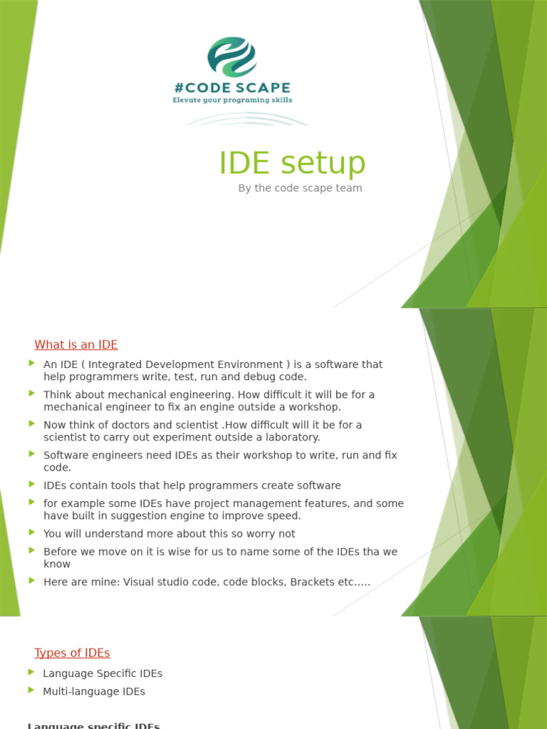IDE Setup by T Koki | PDF | Integrated Development Environment | Computer Programming