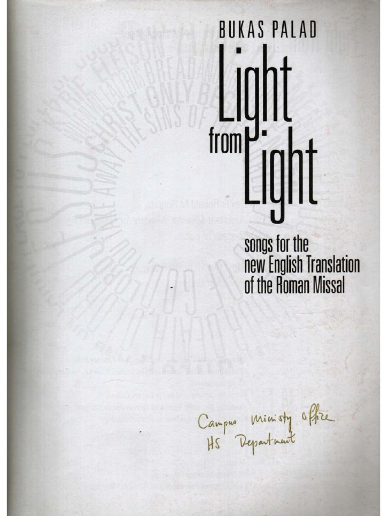 ORDINARY SEASON Bukas Palad Light From Light Songbook PDF Free | PDF