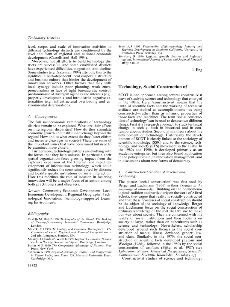 11-Bijker - Social Construction of Technology | PDF | Science