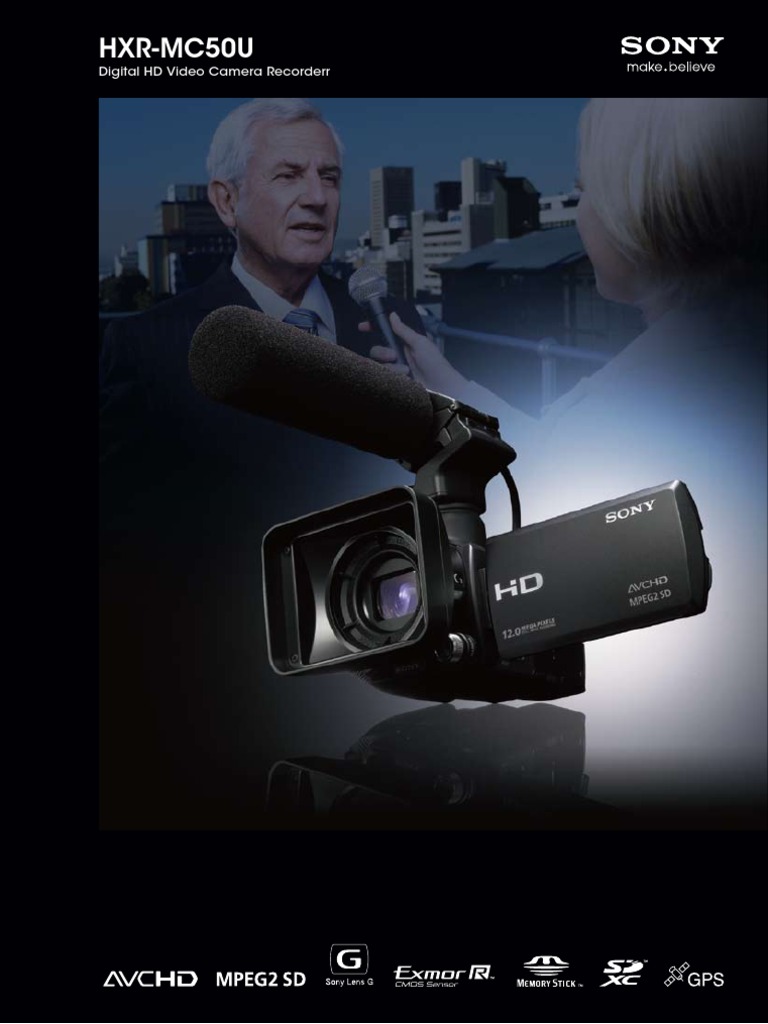 Sony HXR Mc50 | PDF | Image Stabilization | Usb