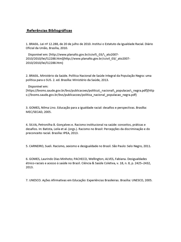 Referências Bibliográficas - UAM | PDF