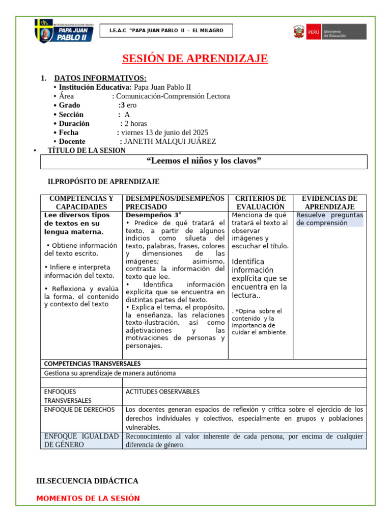 Semana 3 PL | PDF | Aprendizaje | Comunicación