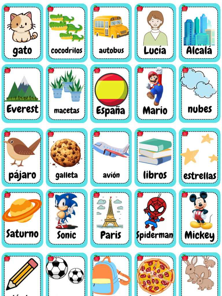 Clasificación de nombres y objetos | PDF