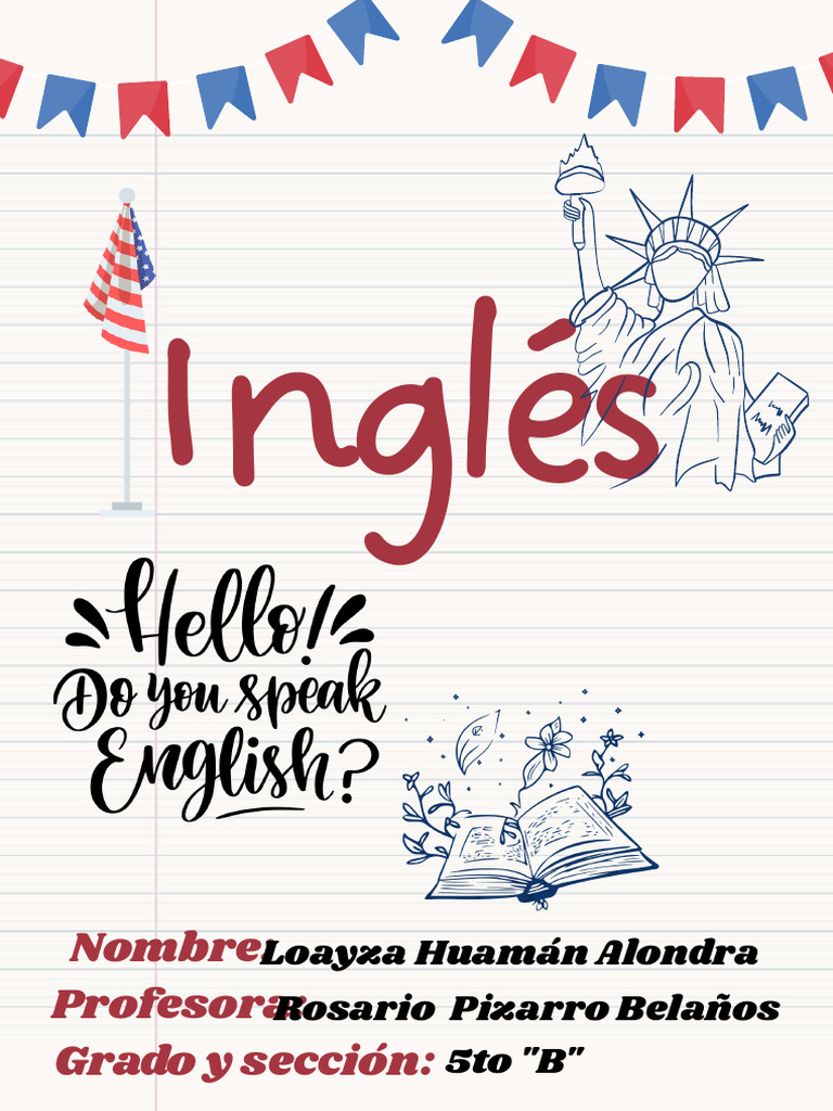 A4 Portada de Proyecto de Inglés | PDF