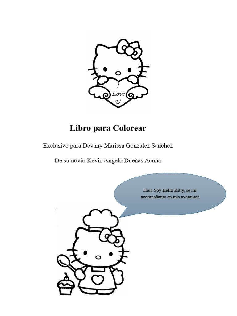 Libro para Colorear Hello Kitty | PDF