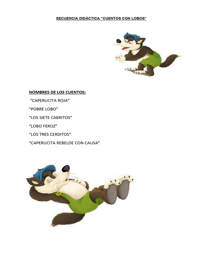 04 Secuencia Cuentos Con Lobos | PDF | Caperucita Roja
