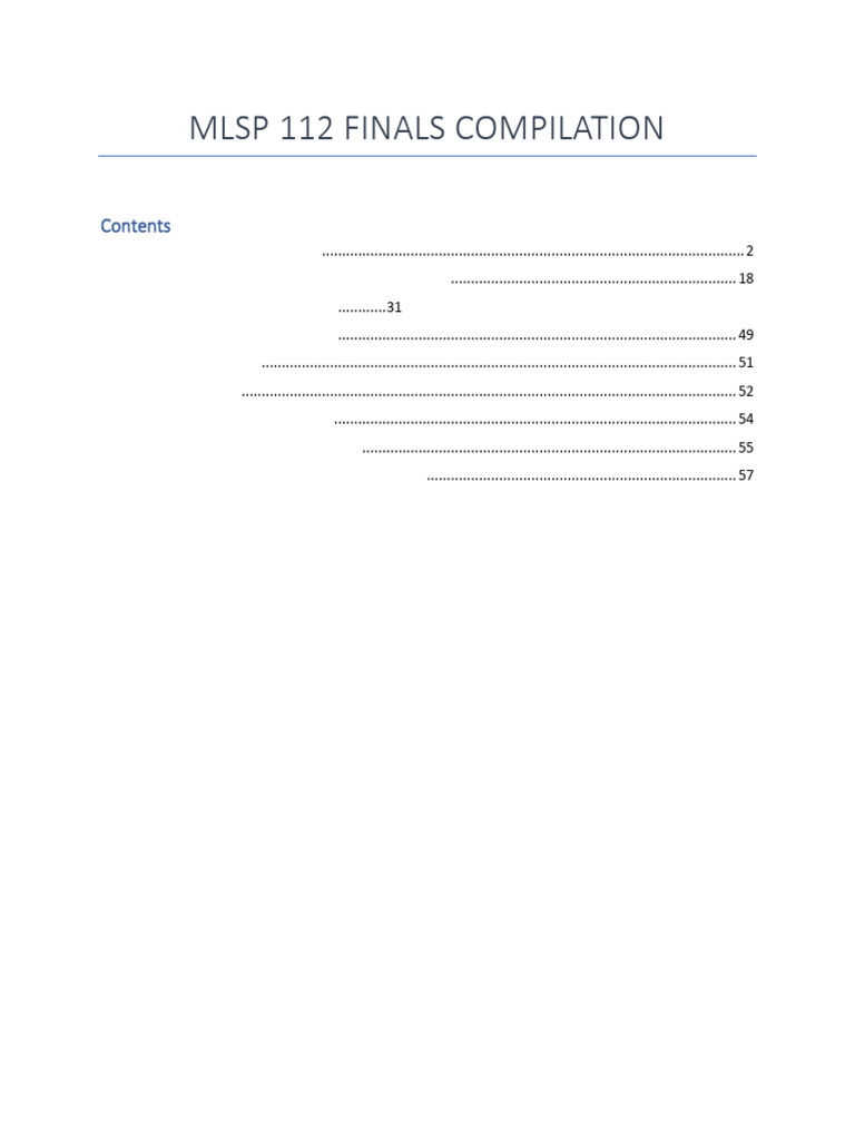 MLSP 112 Hematology Review Guide | PDF | Coagulation | White Blood Cell