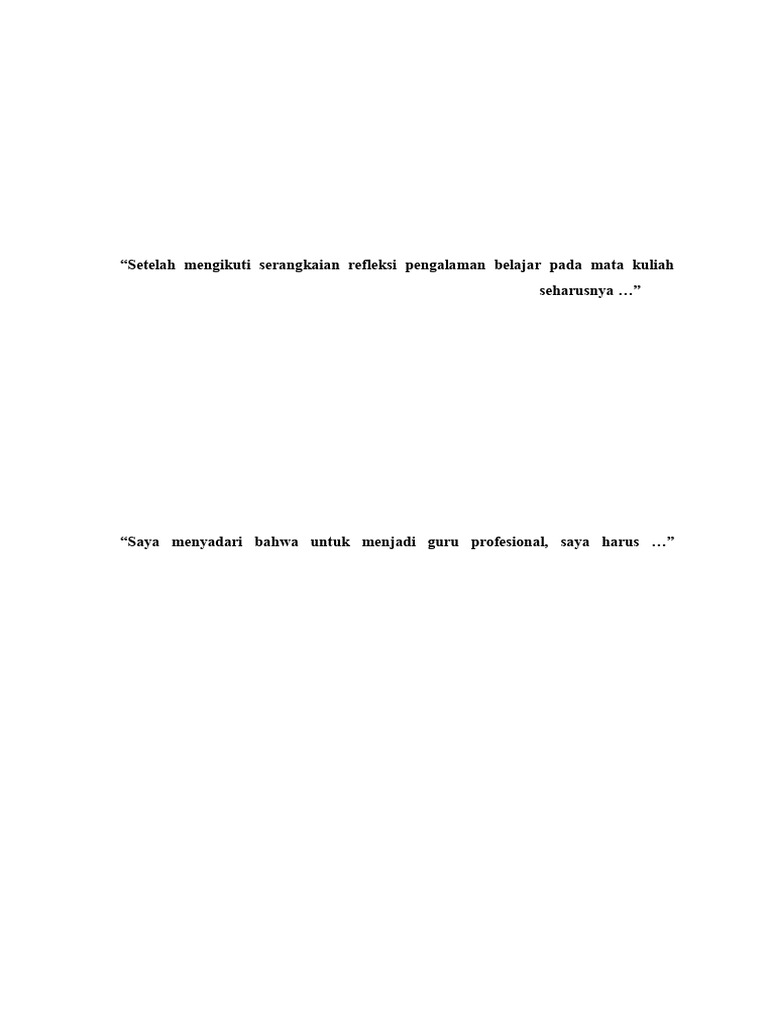 Seminar - Refleksi Pengalaman Belajar Selama Mengikuti Program PPG - Angger Febrian | PDF