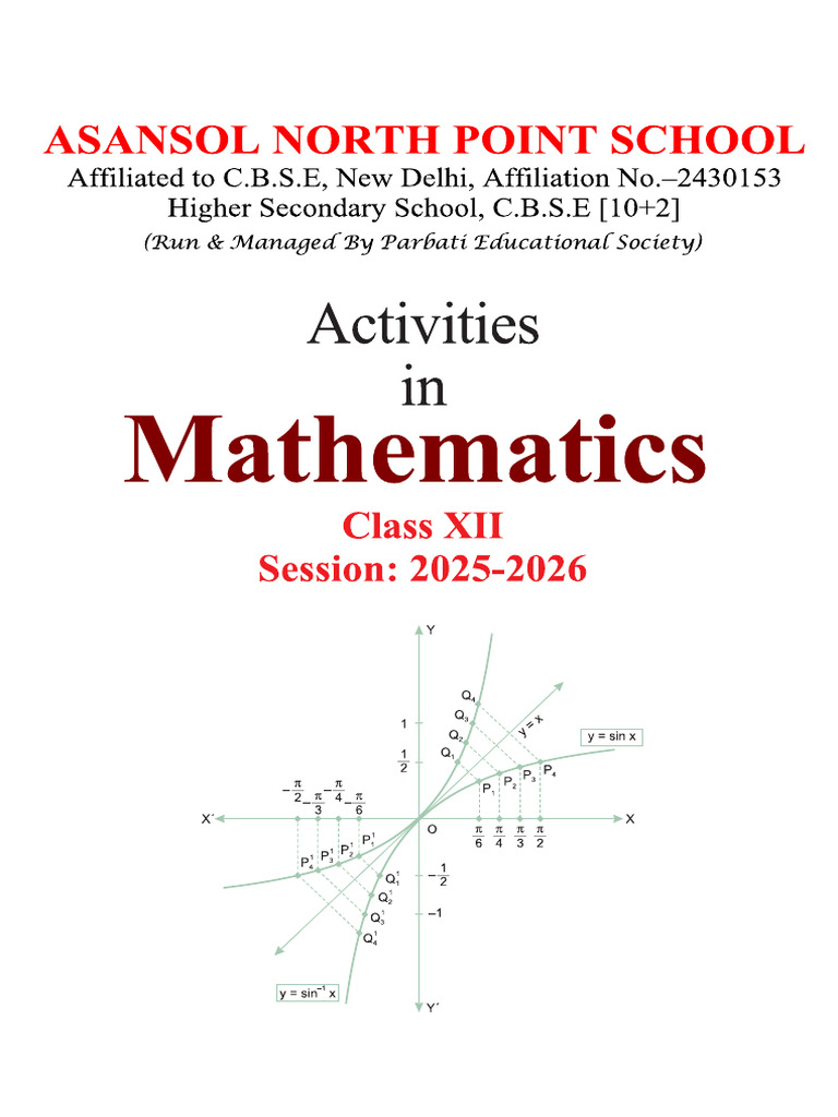 Class 12 1st and 2nd Math Activities | PDF