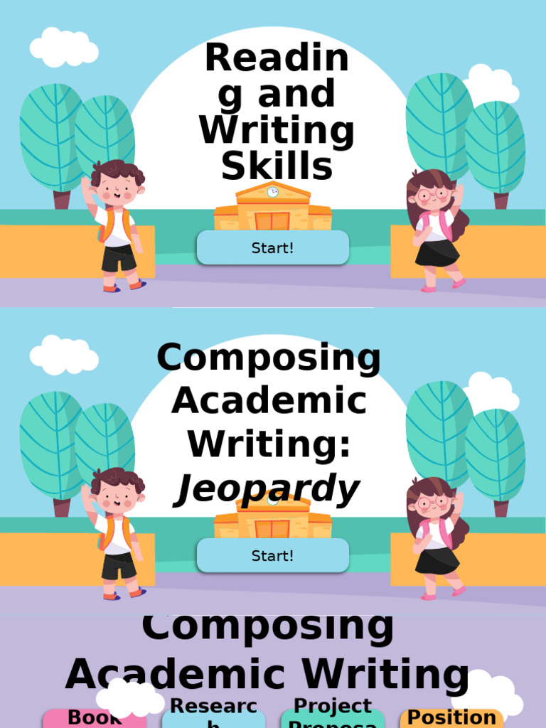 Composing Academic Writing - Jeopardy | PDF | Abstract (Summary ...