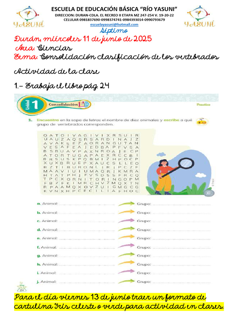 7mo CCNN 1 UNIDAD 4 SEMANA Miercoles 11 06 | PDF