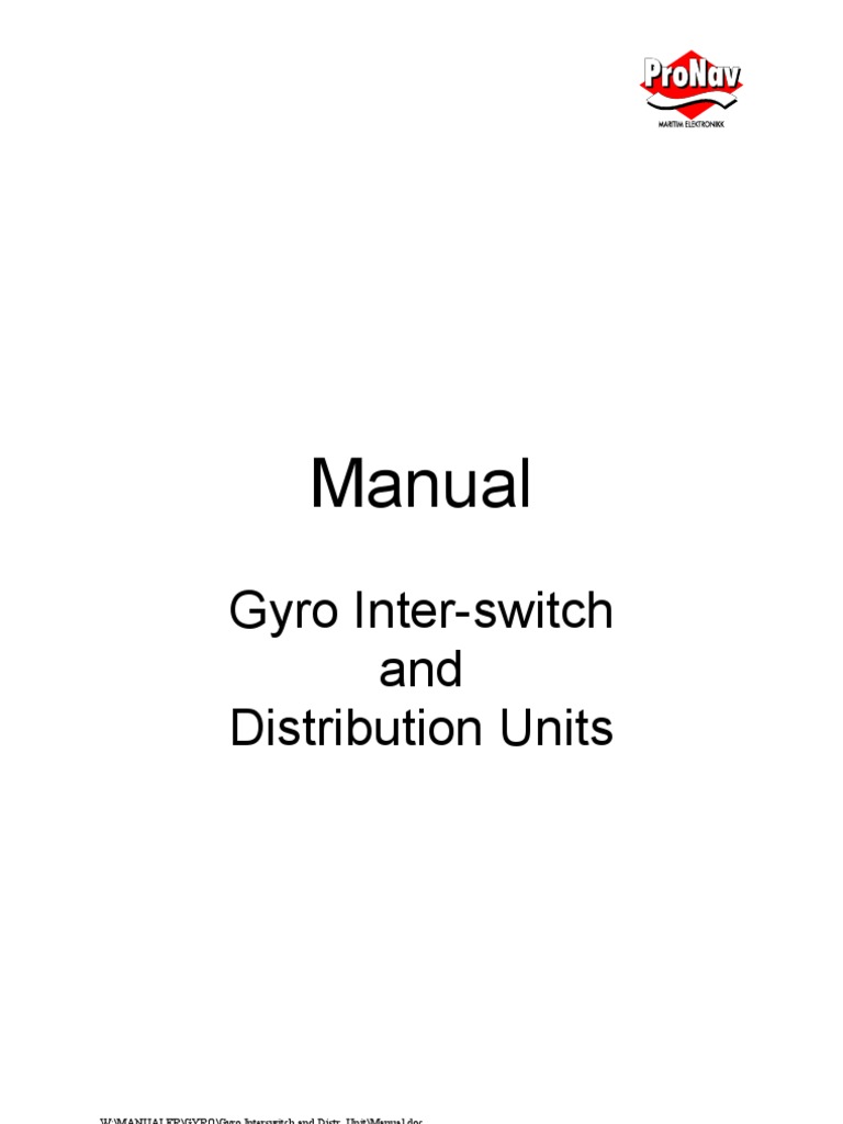 Gyro Inter Switch and Distr. Unit | PDF | Power Supply | Amplifier