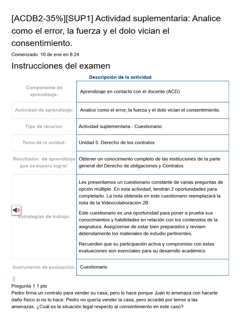 Examen - (ACDB2-35%) (SUP1) Actividad Suplementaria - Analice Como El ...