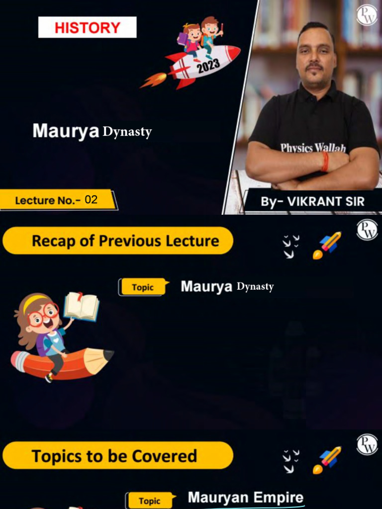 Maurya Dynasty 02 - Class Notes | PDF