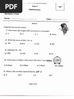 Year 5 Maths Reasoning Test Paper B | PDF | Teaspoon