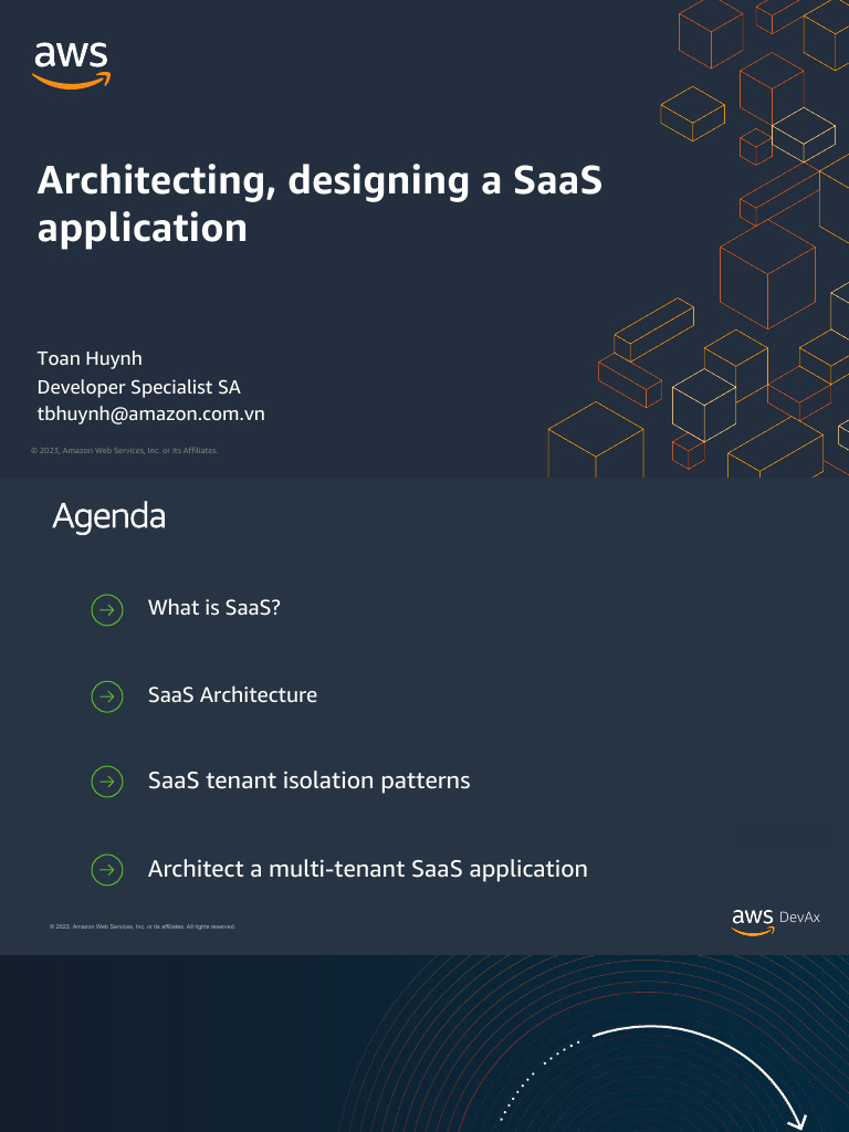 Week 13 - Architecting, Designing SaaS Applications | PDF | Software As ...