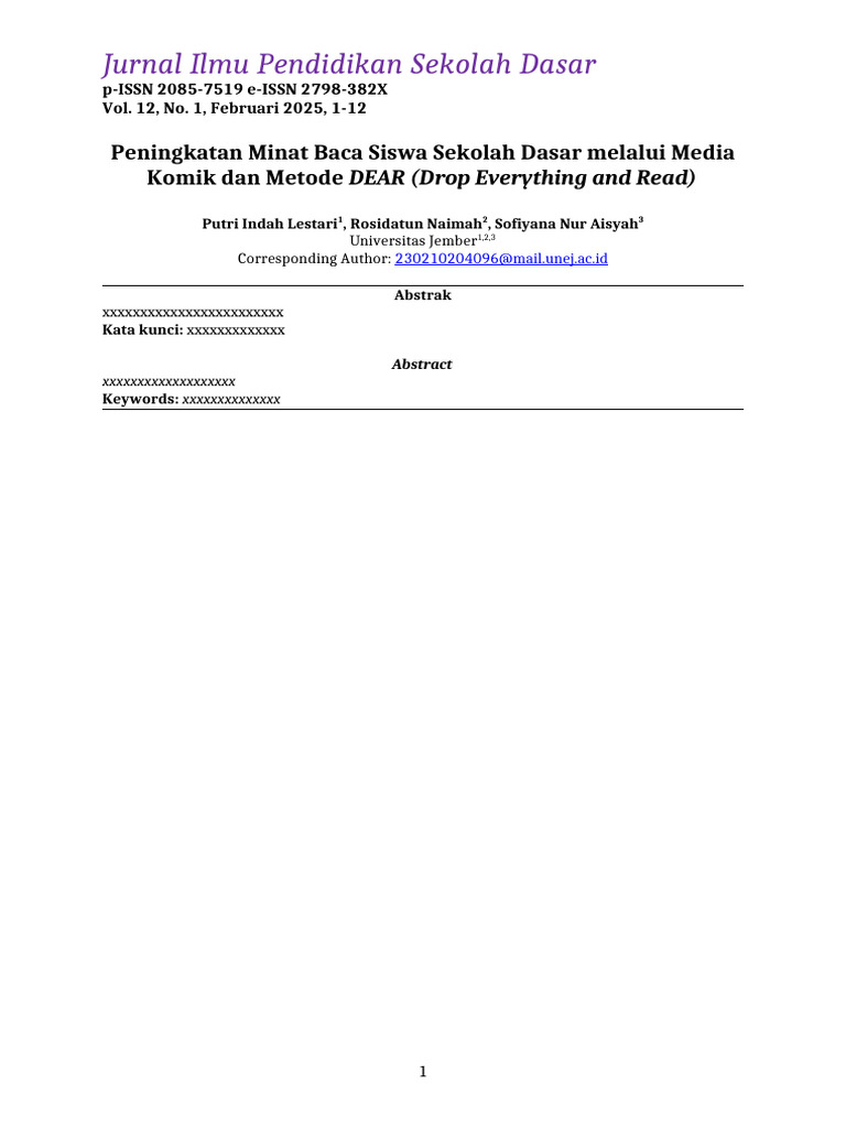 TPKI Kelompok 3 - Peningkatan Minat Baca Siswa Melalui Media Komik Dan Metode DEAR | PDF