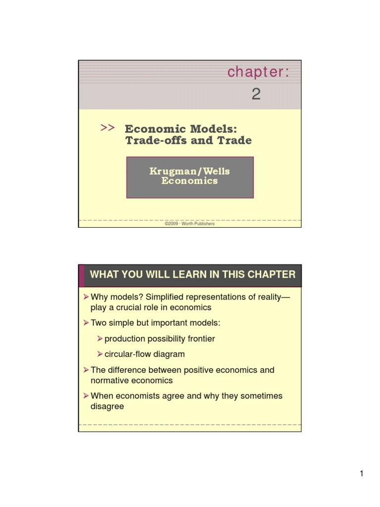 Economic Models: Trade-Offs and Trade: Krugman/Wells Krugman/Wells ...